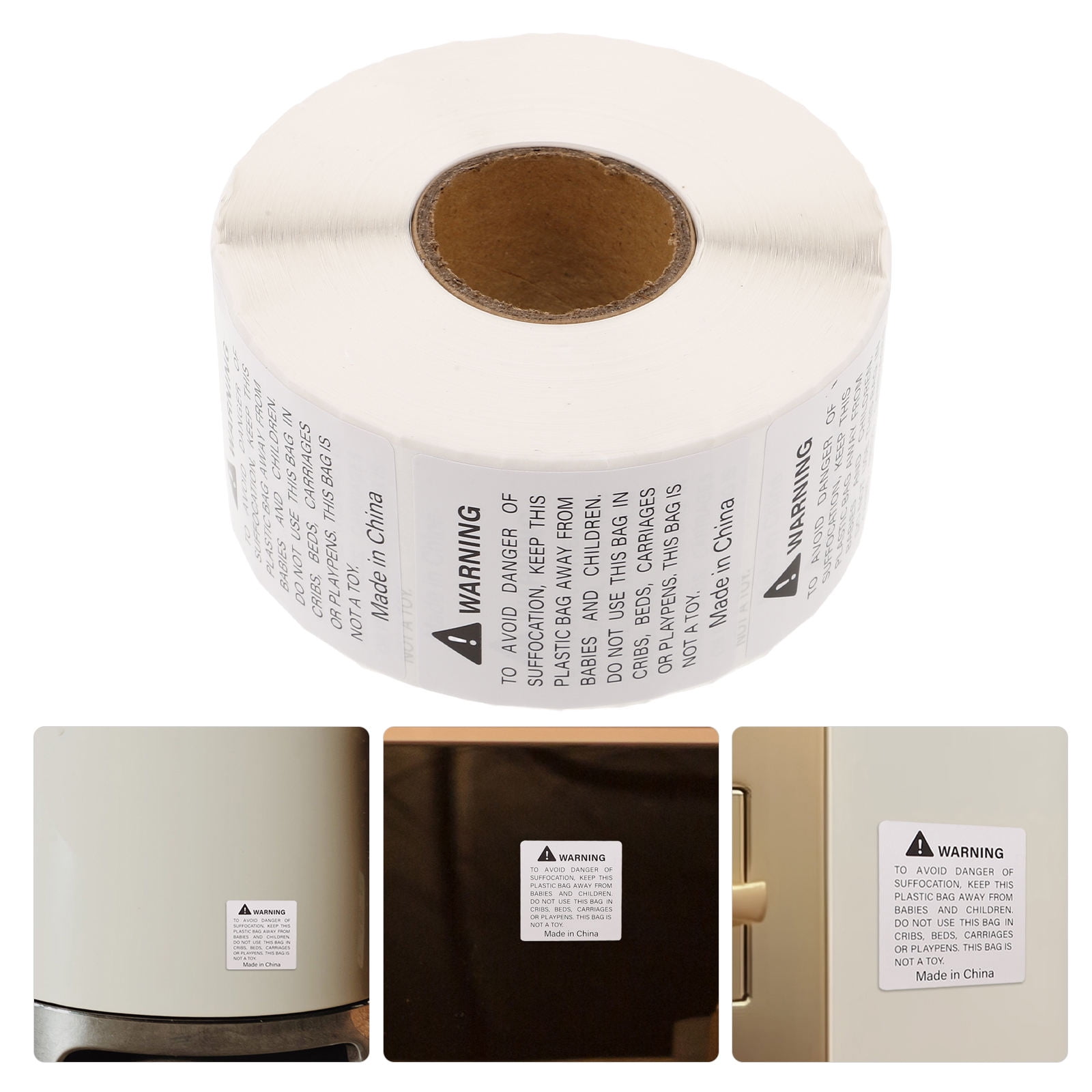 GOOHOCHY 1 Roll Warning Sticker Self-adhesive Label Packaging Self ...
