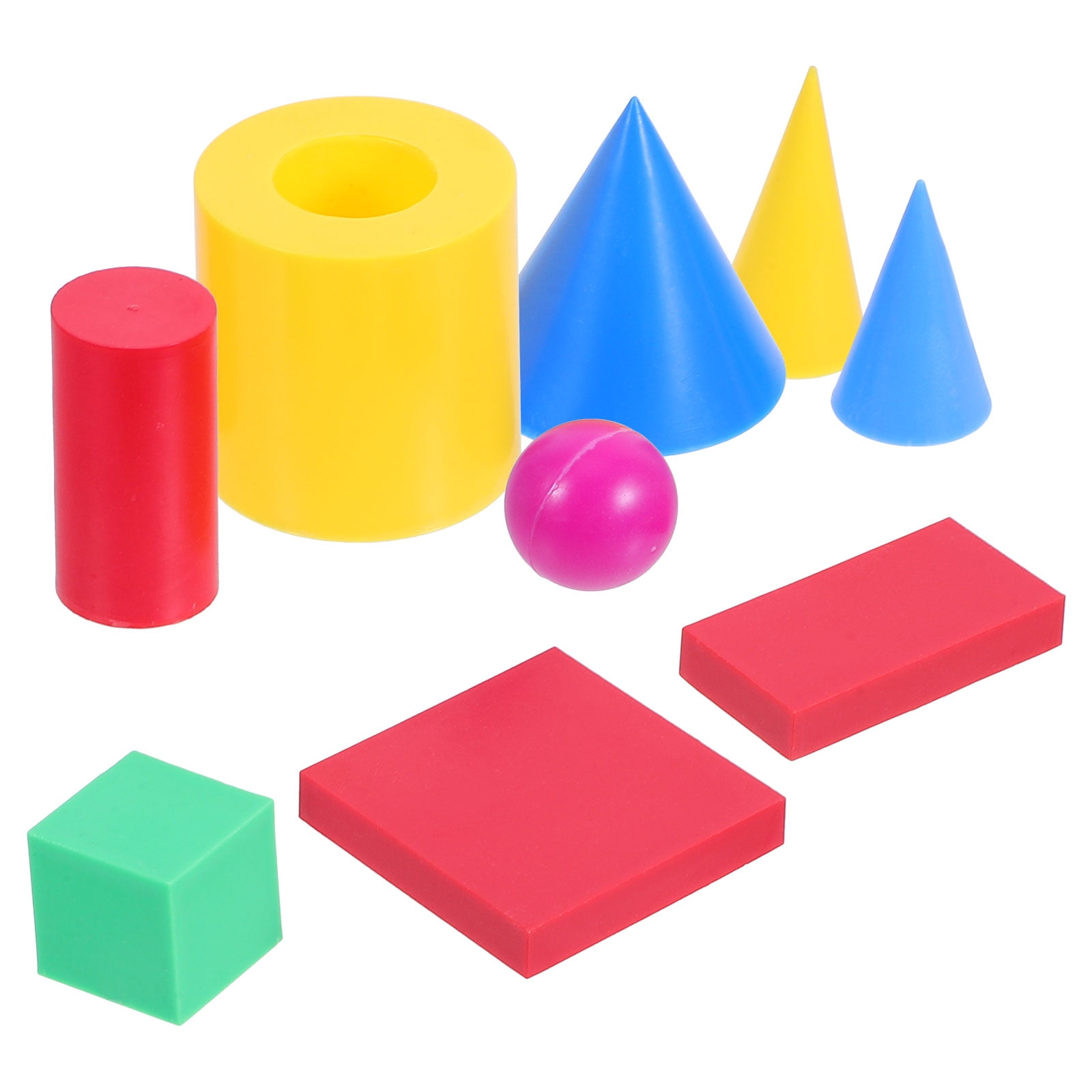 GOOHOCHY 1 Set 3d Geometric Solids 60 Pcs For Kids Geometric Shape ...