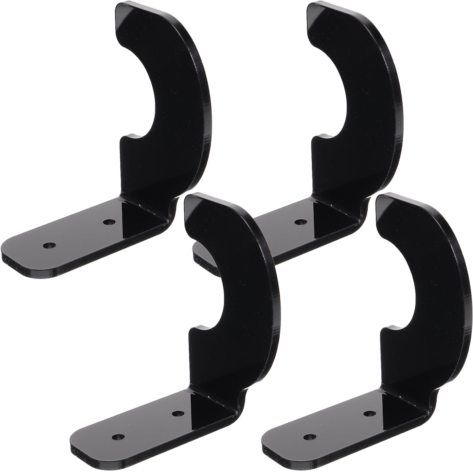 GOOHOCHY 1 Set Black Acrylic and Metal Bat Mount for Wall-mounted ...