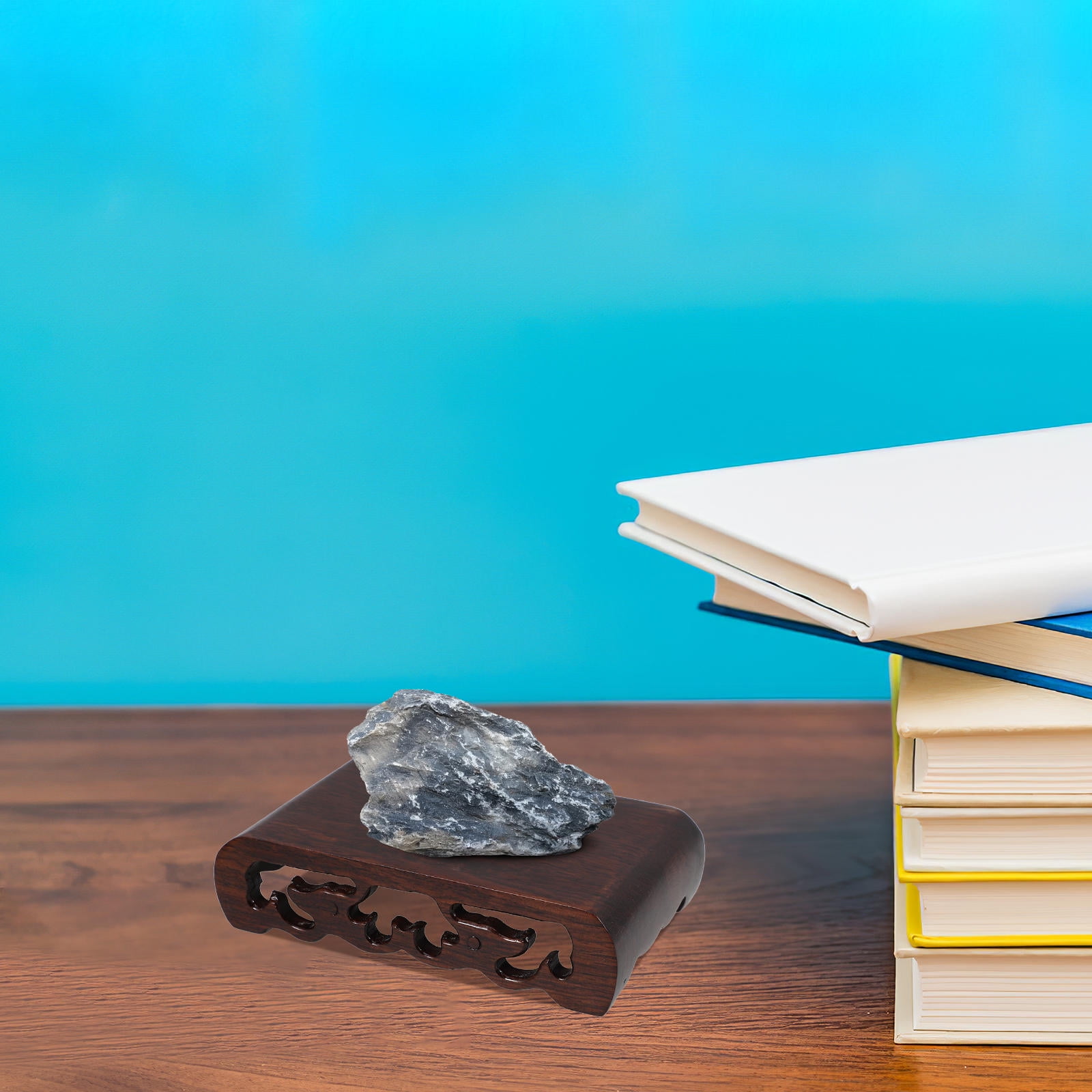 GOOHOCHY 1 Set Chinese Wooden Base Rectangular Antique Pedestal Vase ...