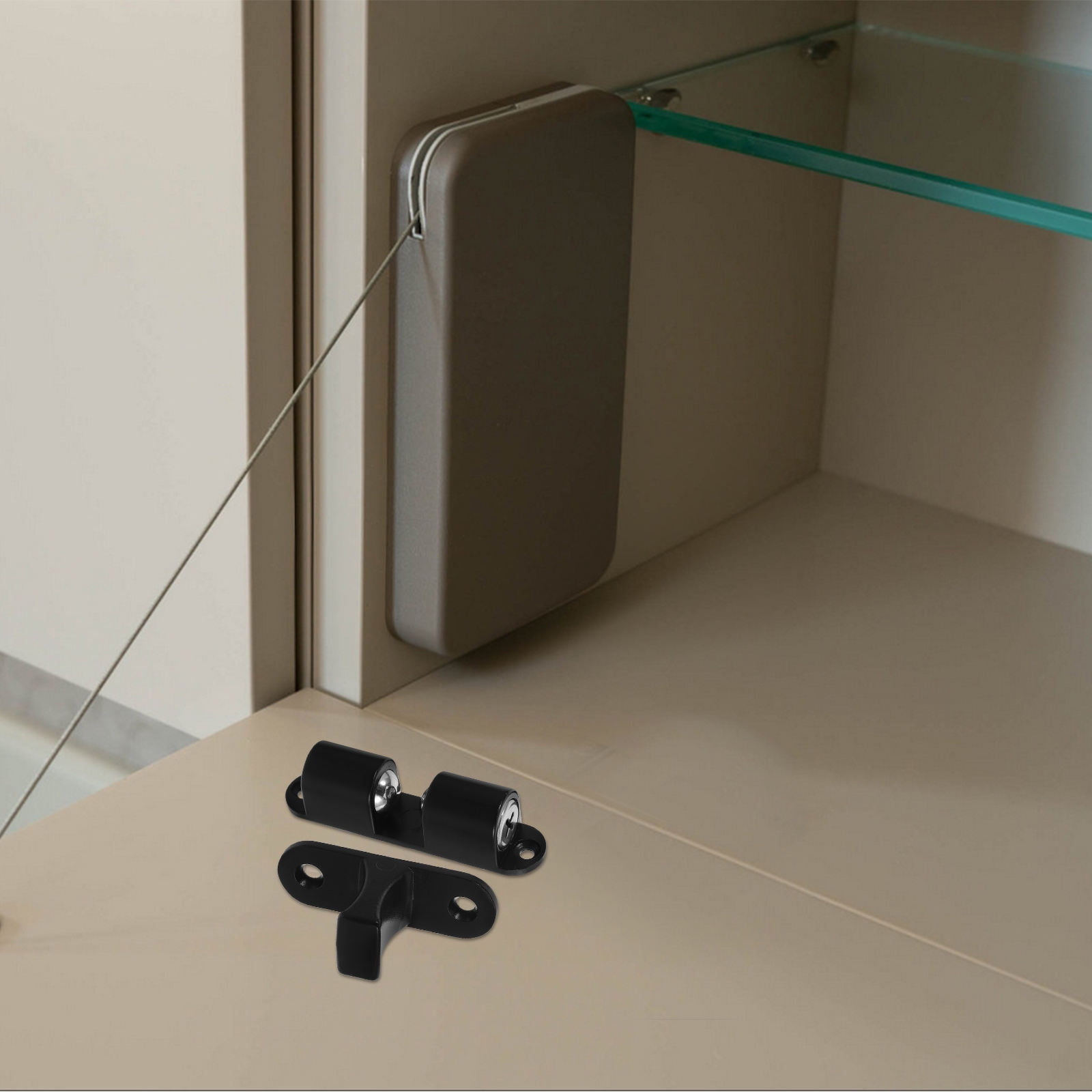 GOOHOCHY 1 Set Door Ball Catch Metal Door Ball Tension Latch Cabinet ...
