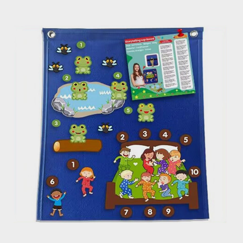 GOOHOCHY 1 Set Felt Board Kids Visual Schedule Calendar Chart Kids ...