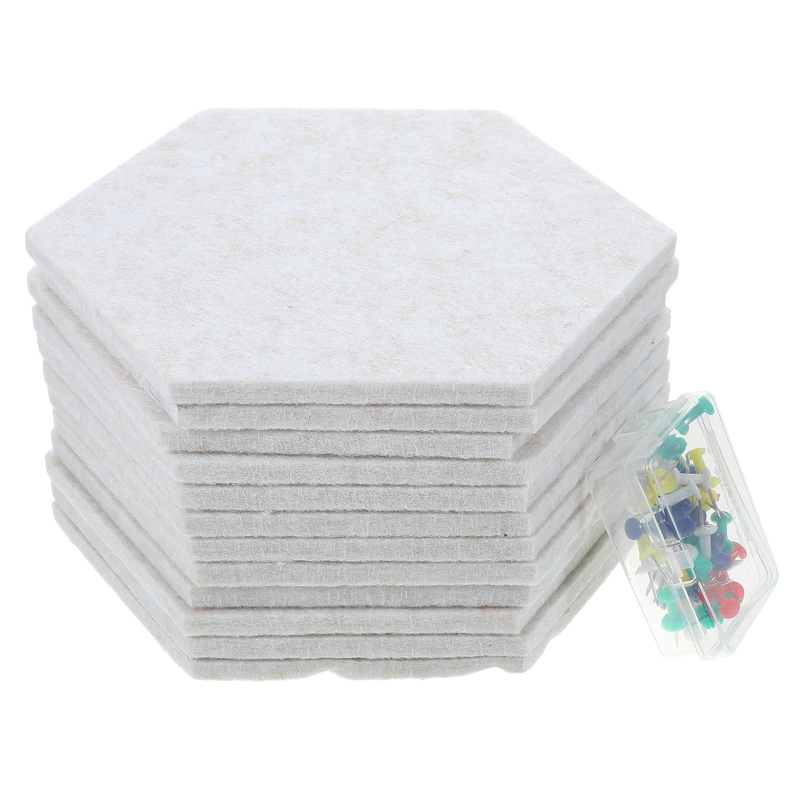 GOOHOCHY 1 Set Hexagon Felt Mat Office Message Boards Display Felt ...