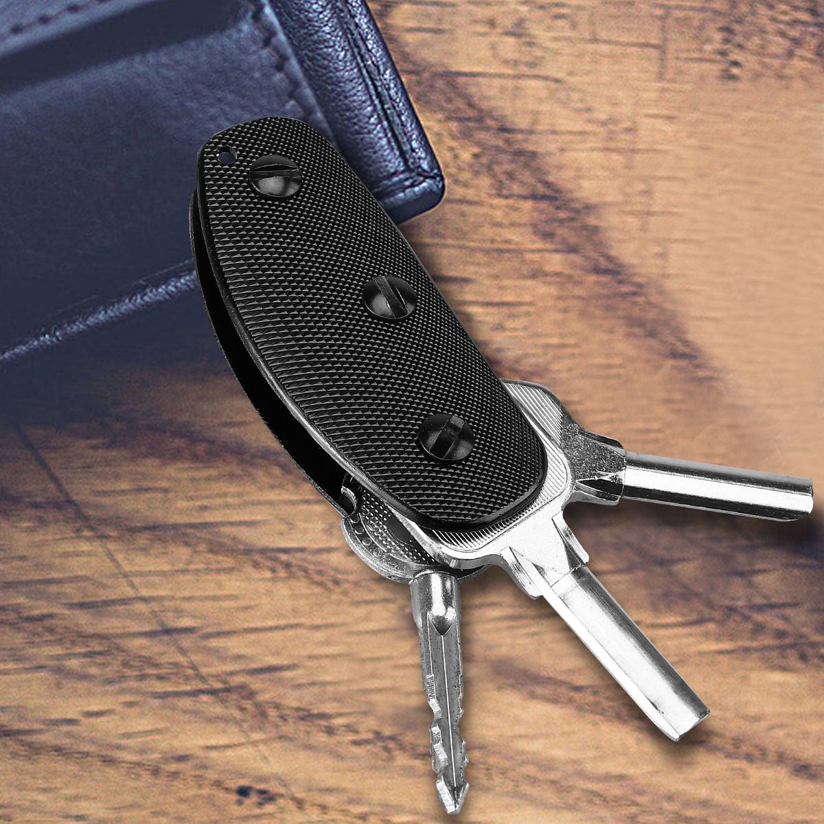 HONMEET Portable Aluminum Alloy Key Organizer Clip Folder, Key Holder ...