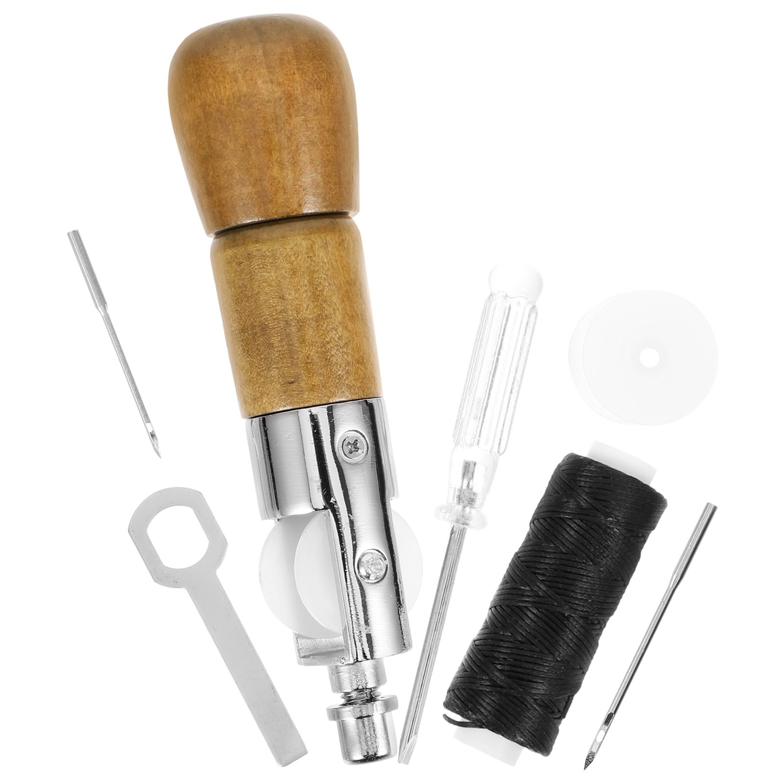 GOOHOCHY 1 Set Leather Awl Kit for Leather Repairs Straight Hook Awl ...
