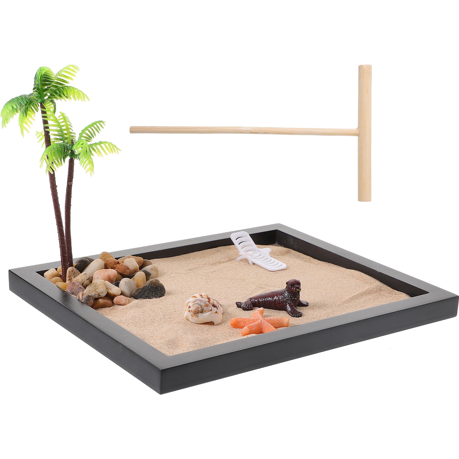 GOOHOCHY 1 Set Mini Sand Beach Table Decoration Sand Table Ornament ...