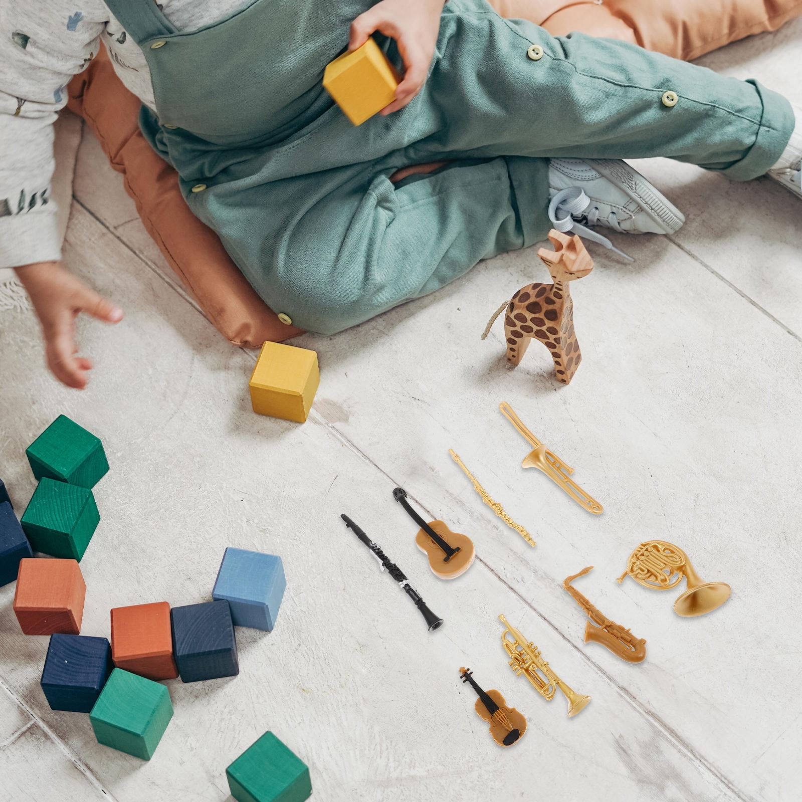 GOOHOCHY 1 Set Miniature Trumpet Model Realistic Miniature Instrument ...