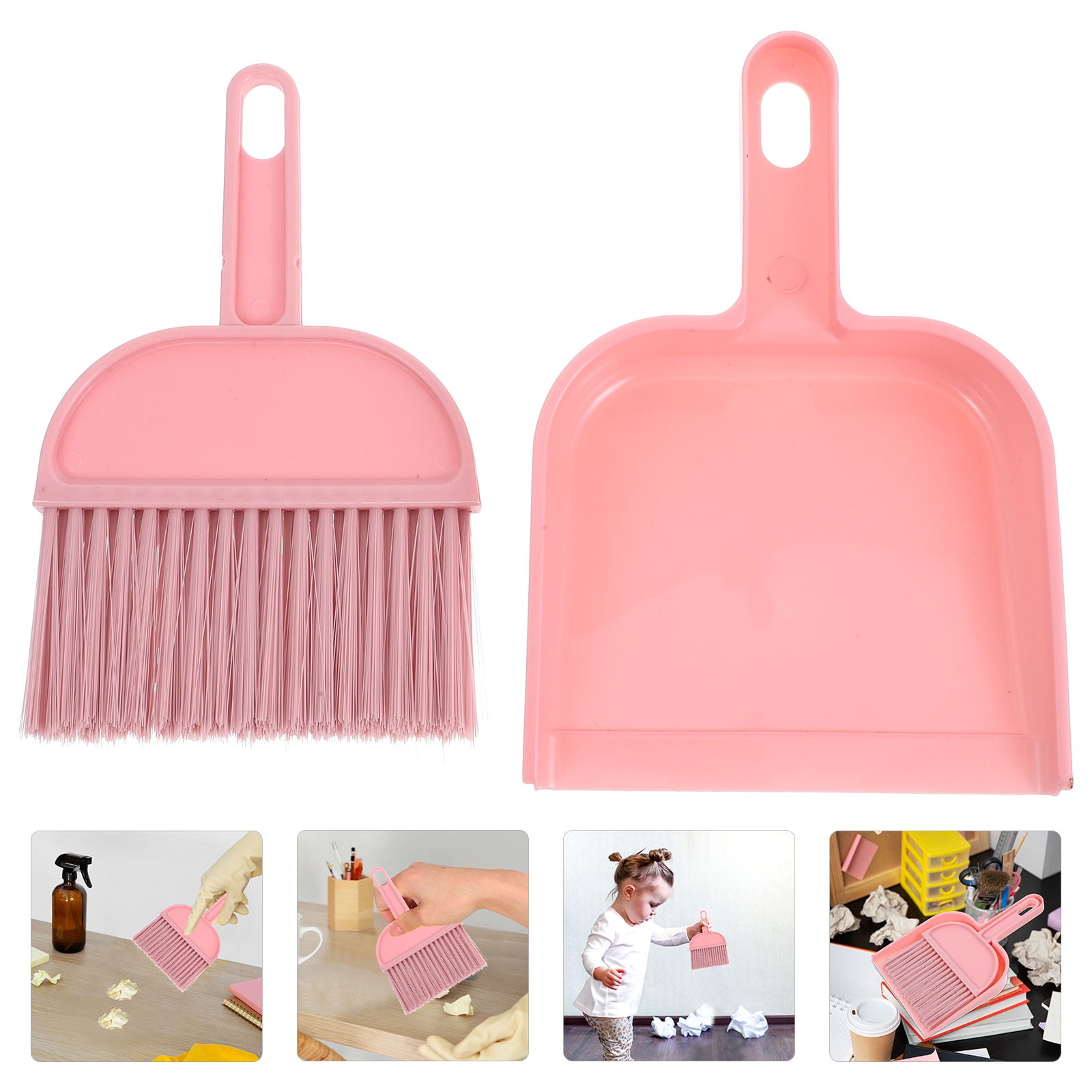 GOOHOCHY 1 Set Of Handheld Mini Broom and Dustpan Set Small Dustpan And ...