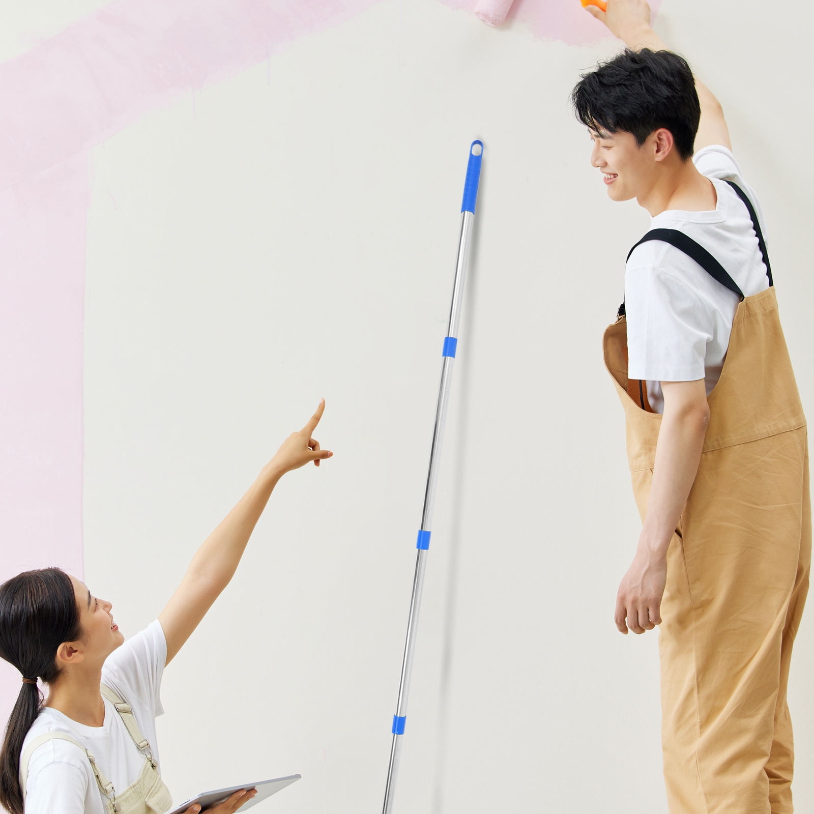 GOOHOCHY 1 Set Of Paint Roller Handle Paint Pole Extension Household ...