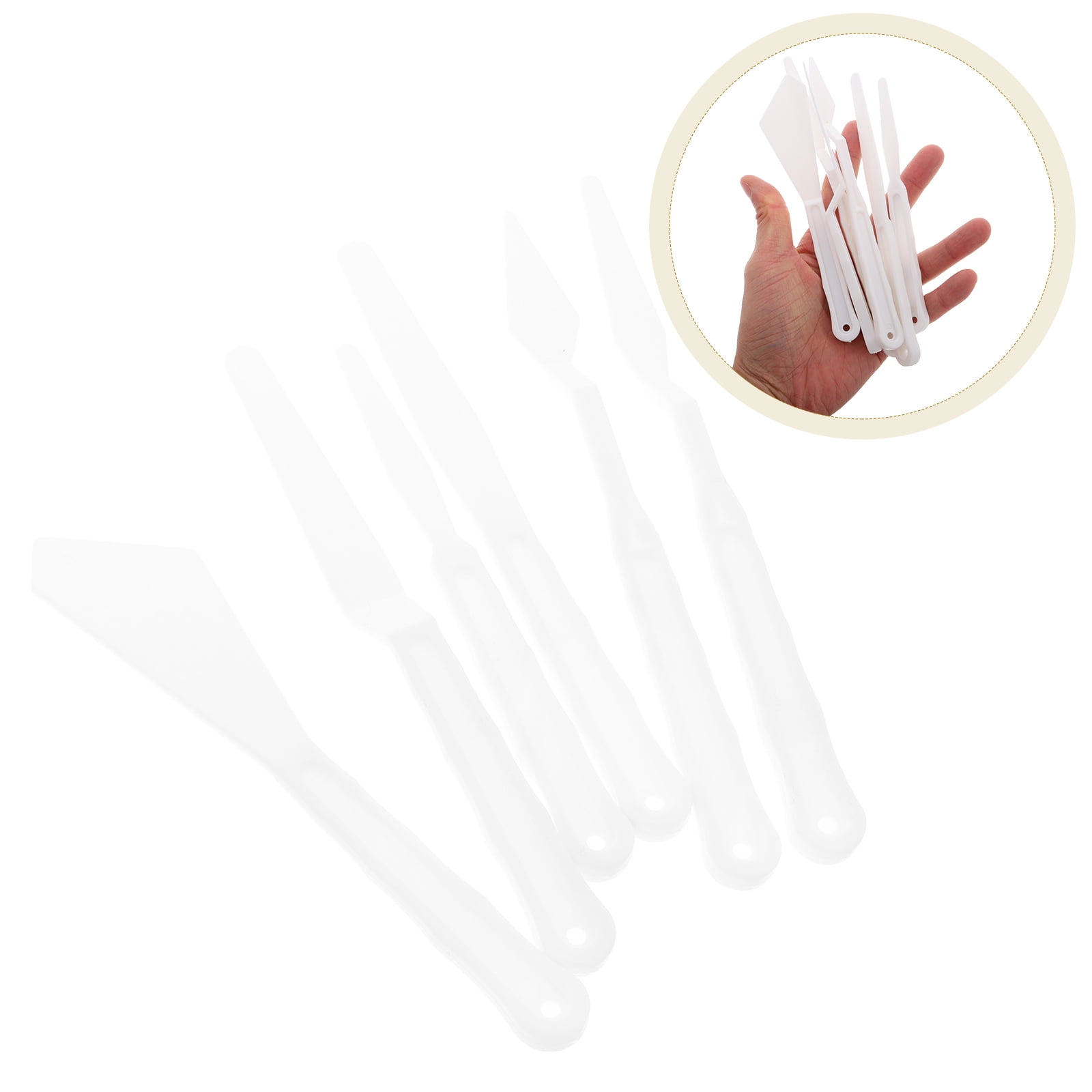 GOOHOCHY 1 Set Painting Mixing Spatula Essential Plastic Spatula Set ...