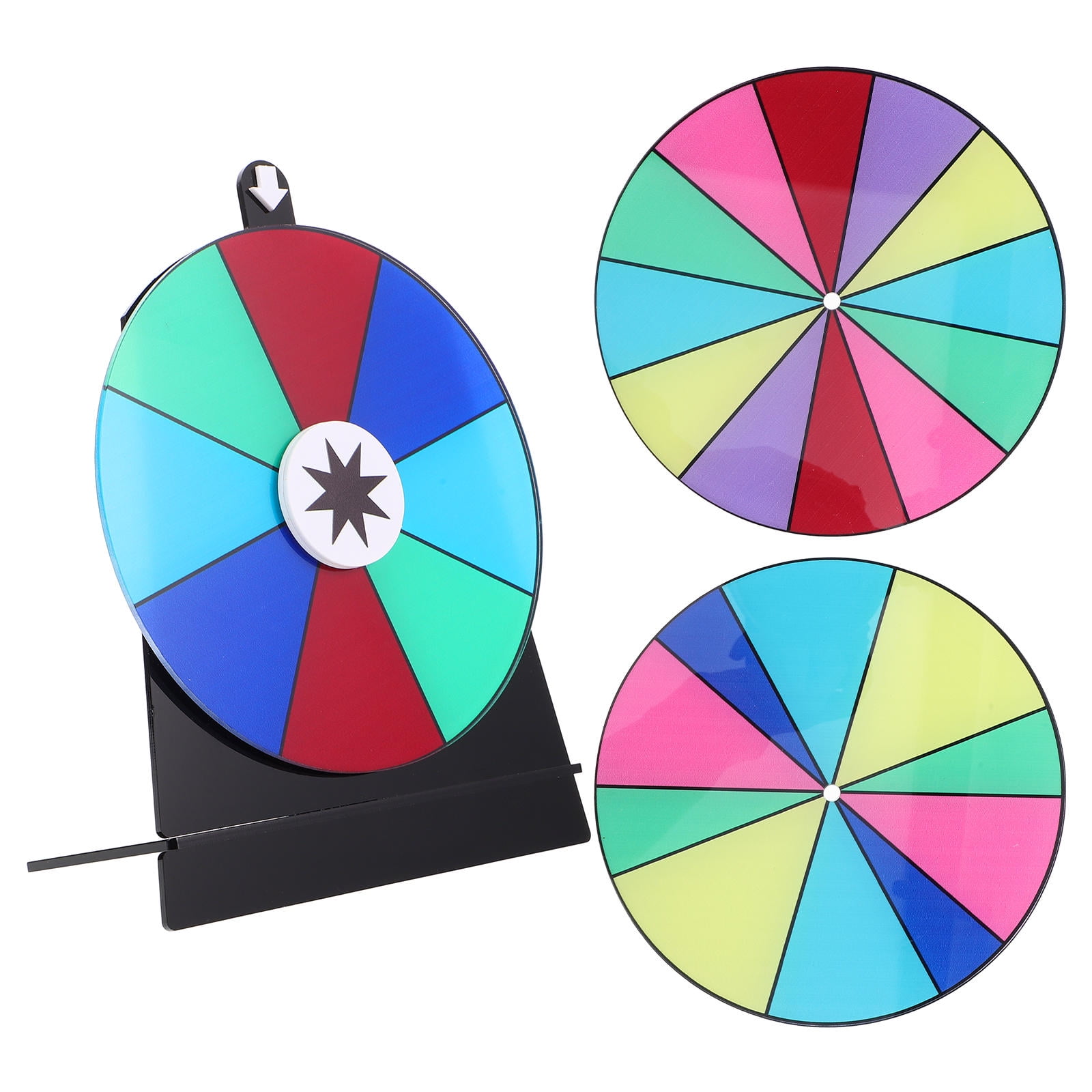 GOOHOCHY 1 Set Portable Tabletop Prize Wheel With Dry Erase Surface 8 ...