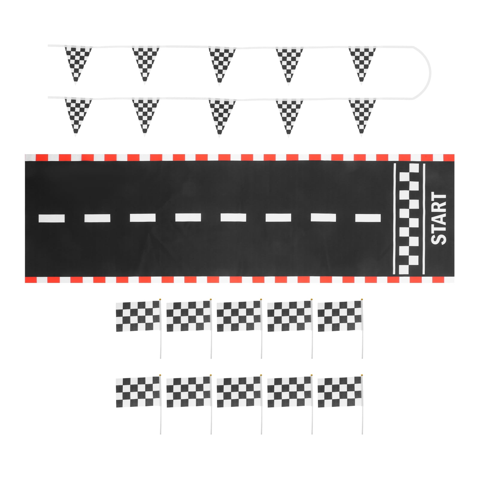 GOOHOCHY 1 Set Racing Car Party Decorations Supplies Racing Floor ...
