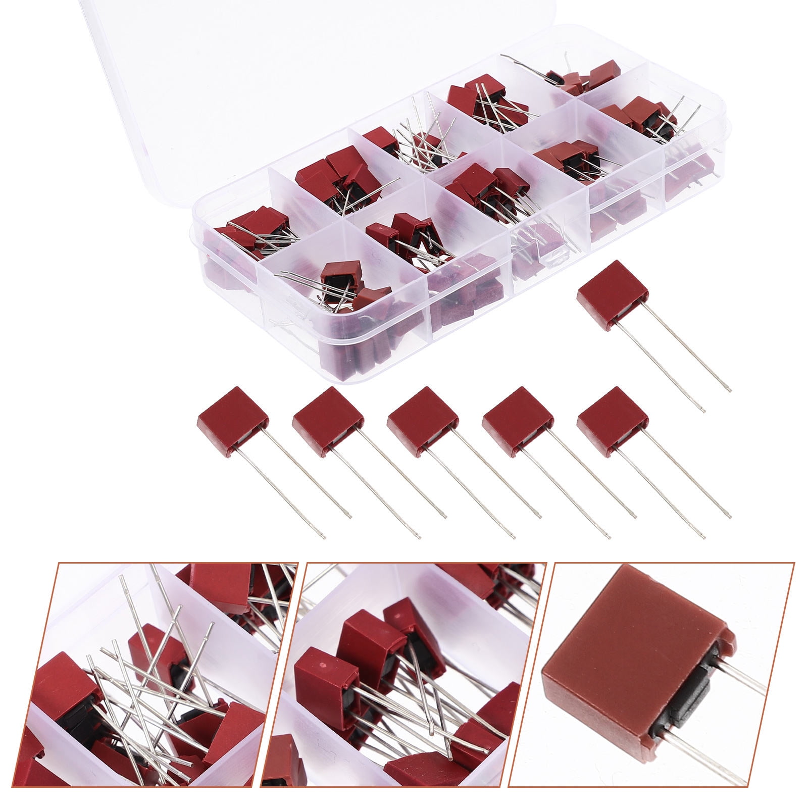 GOOHOCHY 1 Set Slow Blow Fuse Assorted 250 Volt Time Delay Fuse Plastic ...