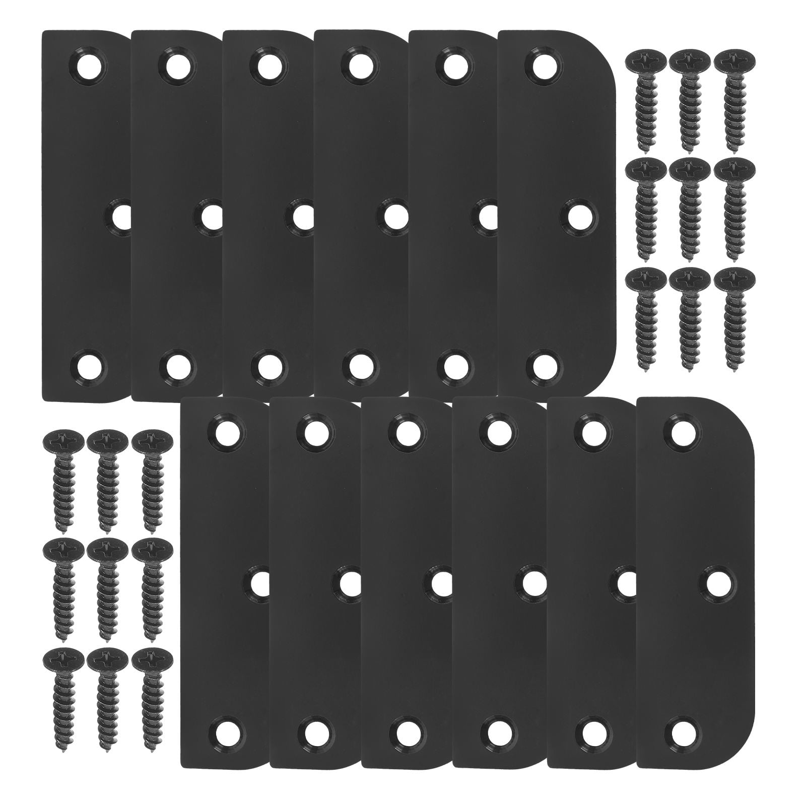 GOOHOCHY 1 Set Stainless Steel Door Hinge Filler Plate Kit With Screws ...