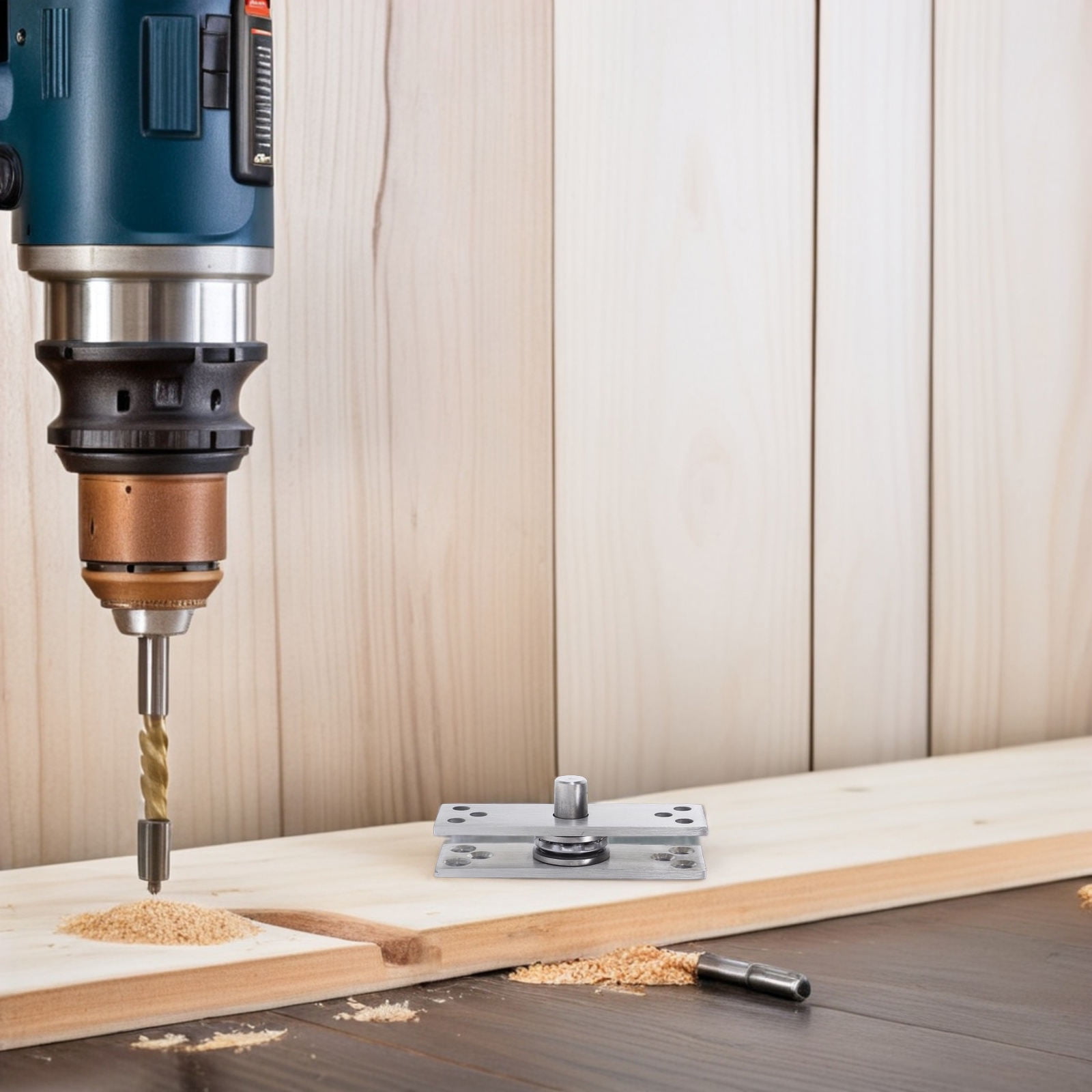 GOOHOCHY 1 Set Stainless Steel Pivot Hinge Heavy-Duty 360 Degree ...