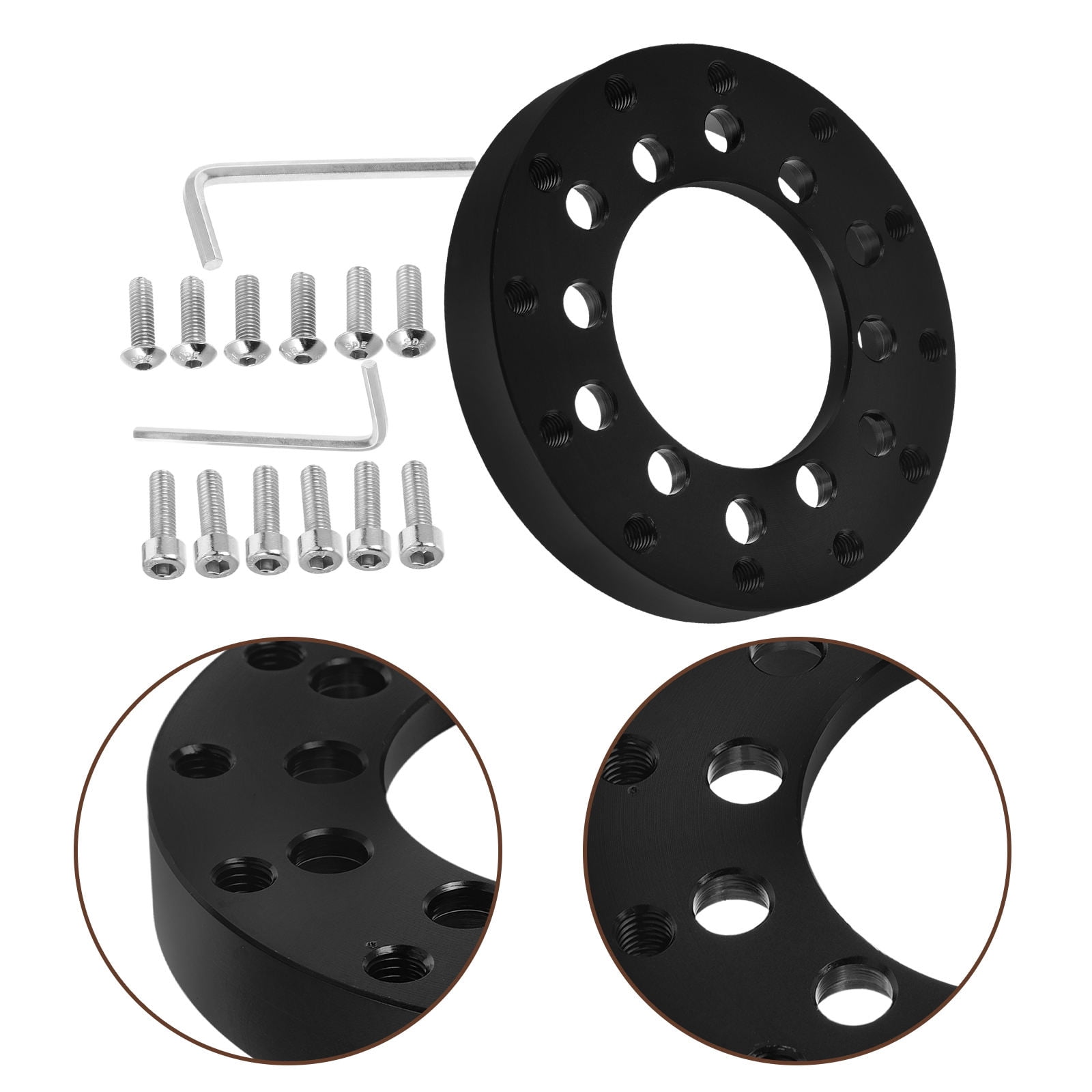 GOOHOCHY 1 Set Steering Wheel Adapter Plate 70MM Compatible for ...