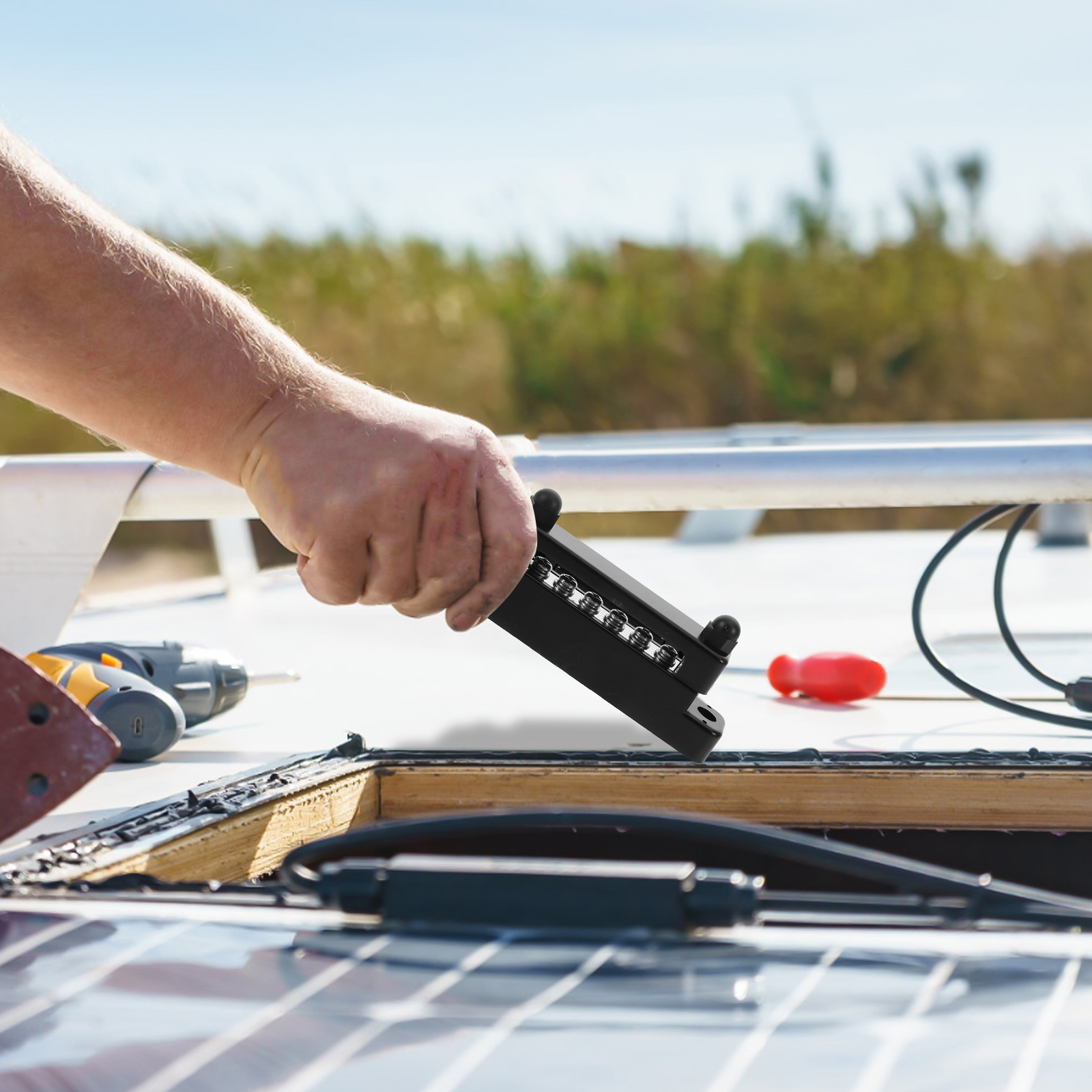 GOOHOCHY 1 Set Terminal Block Housing Terminal Block Plate Terminal ...