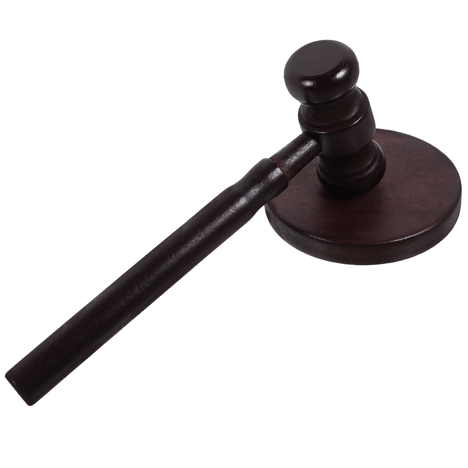 HONMEET Practical Wooden Gavel Dark Brown 1 Set - Walmart.com