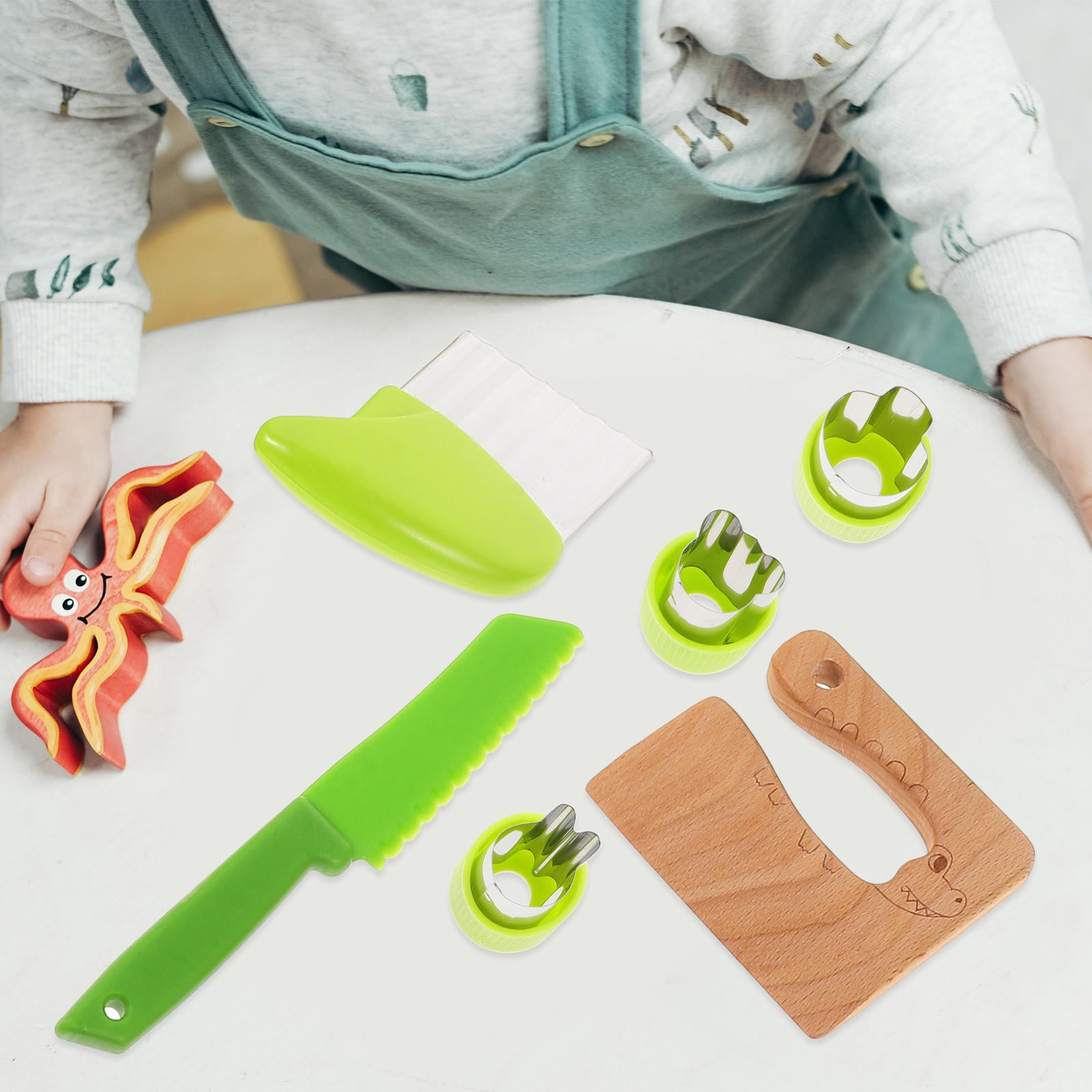 GOOHOCHY 1 Set of Kids Cooking Tools Toddler Play Kitchen Set with Fake ...