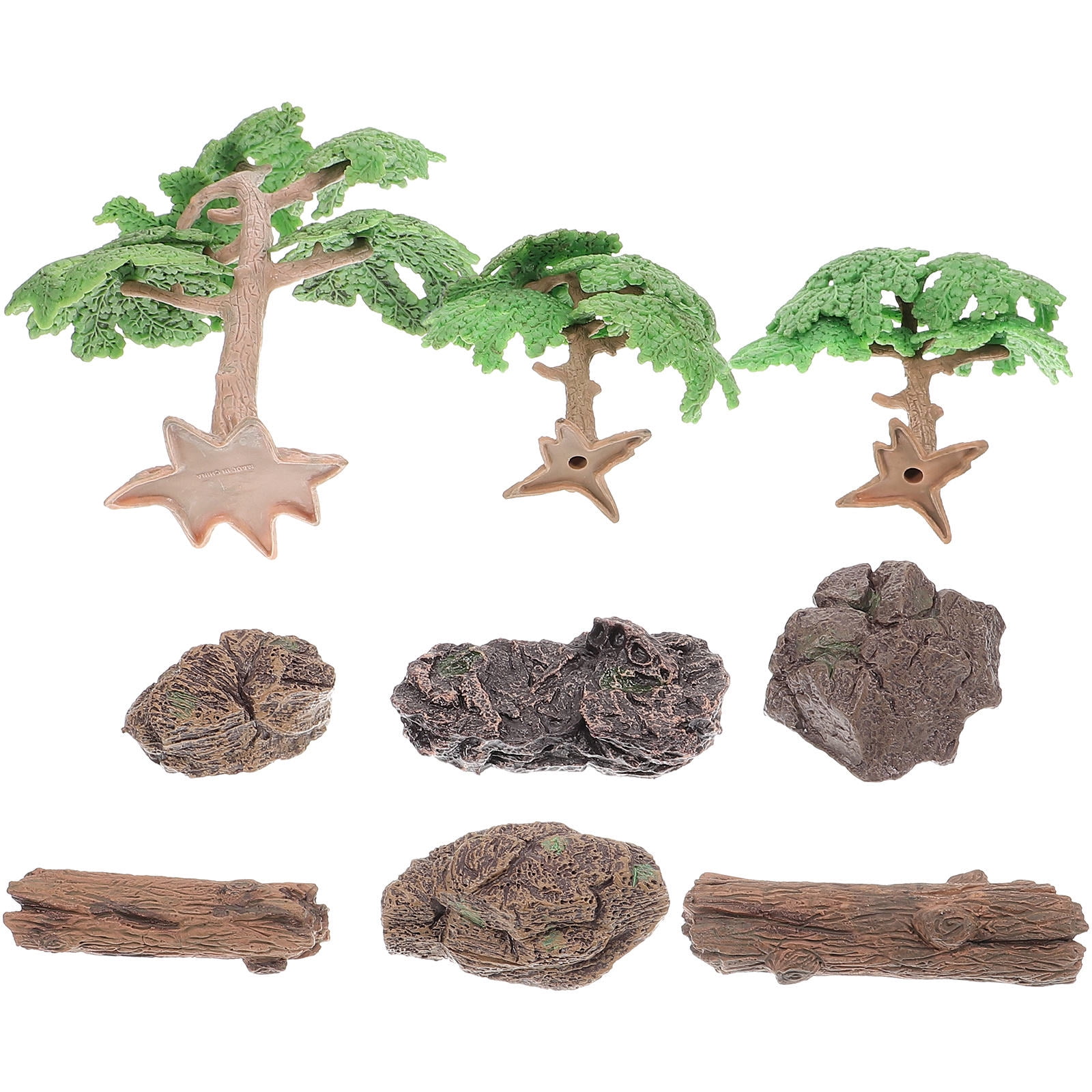 GOOHOCHY 1 Set of Simulated Tree Stump Model Fake Stone Model Mini Tree ...