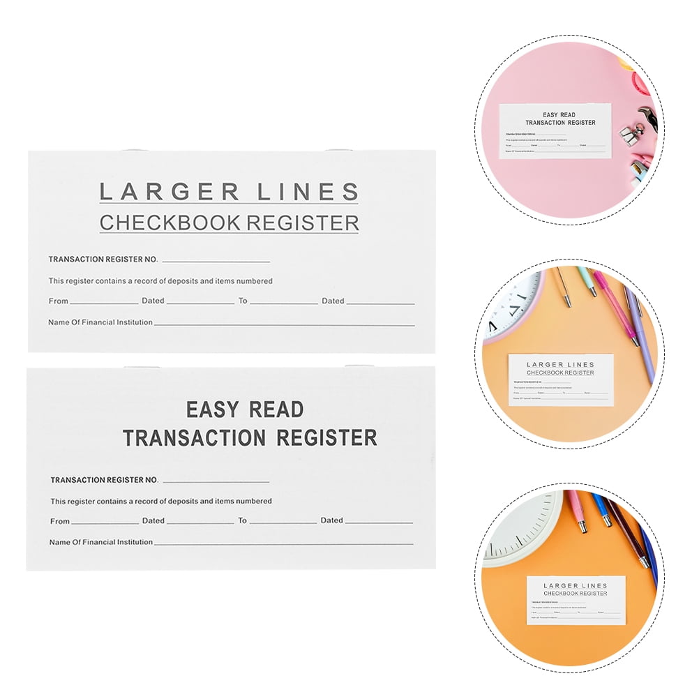 GOOHOCHY 10 Books of Personal Checkbook Register Thick Paper Check ...