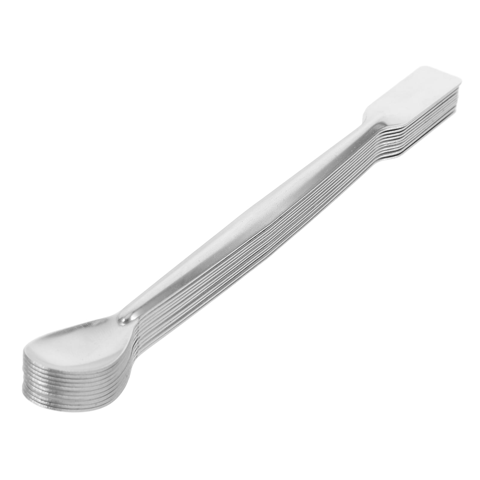 GOOHOCHY 10 Pcs Laboratory Measuring Spoons Micro Mini Milligram Silver ...
