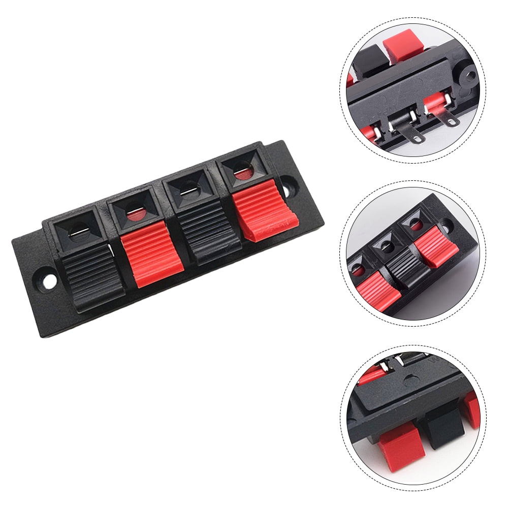 GOOHOCHY 10 Pcs Plugs Terminal Audio Clip Subwoofer Wire Connector Box ...