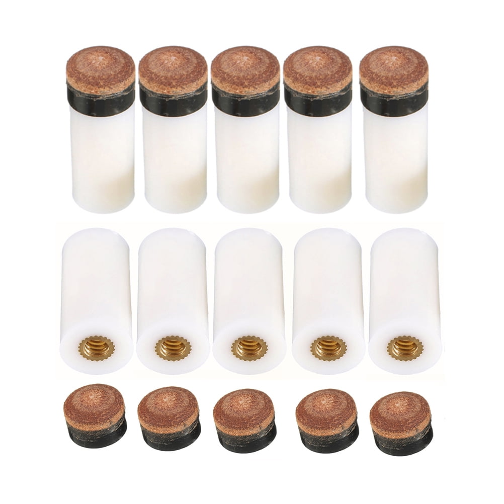GOOHOCHY 10 Pcs Pool Cue Tip Tips Stick Ferrules American Style ...