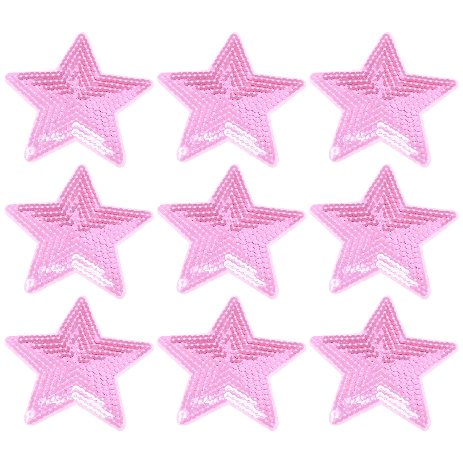 GOOHOCHY 10 Pcs Star Iron On Patch: 3.5inch Sew On Star Embroidered ...