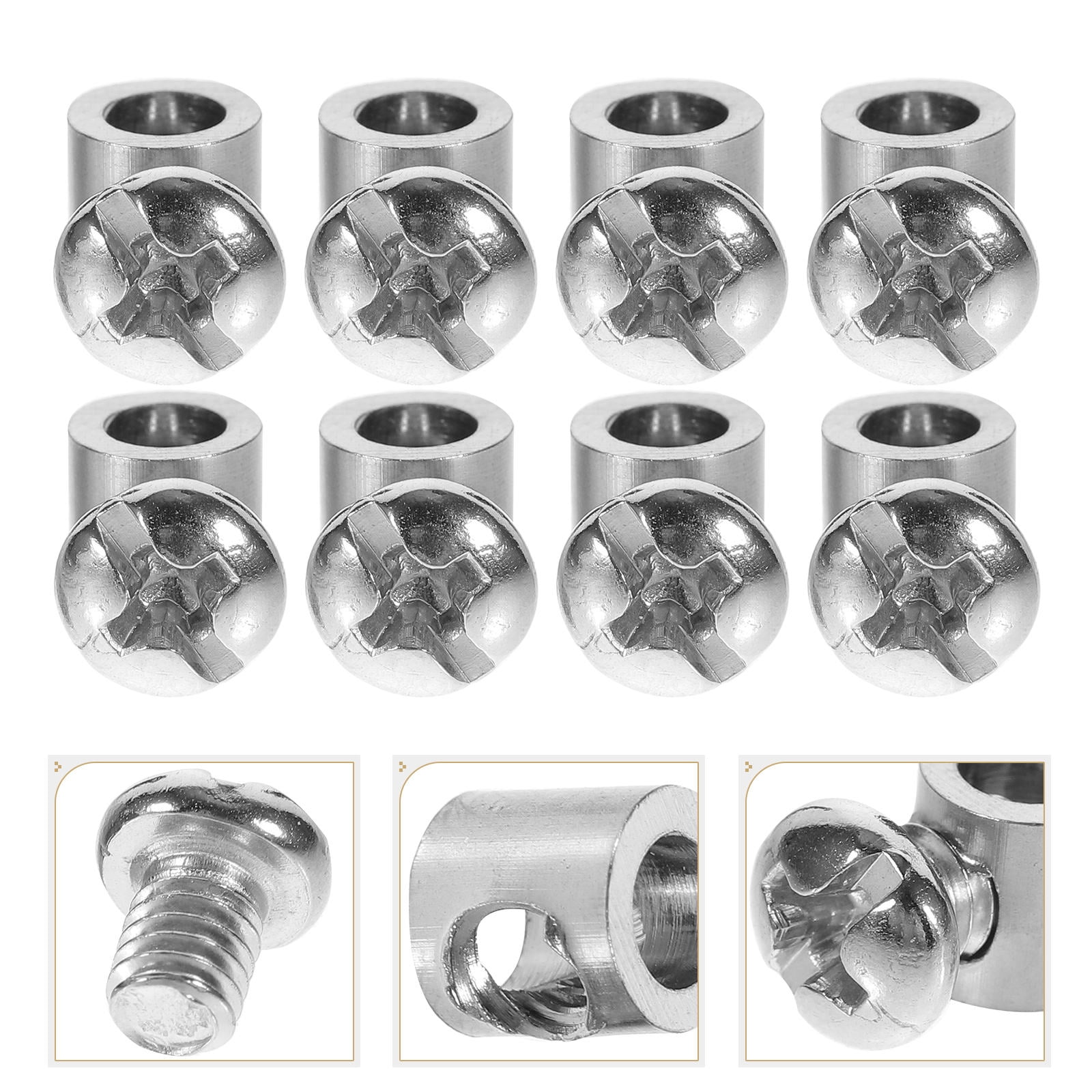 GOOHOCHY 10 Pcs Type Heavy Duty Cable Clamps Wire Rope Locker 0.60X0 ...