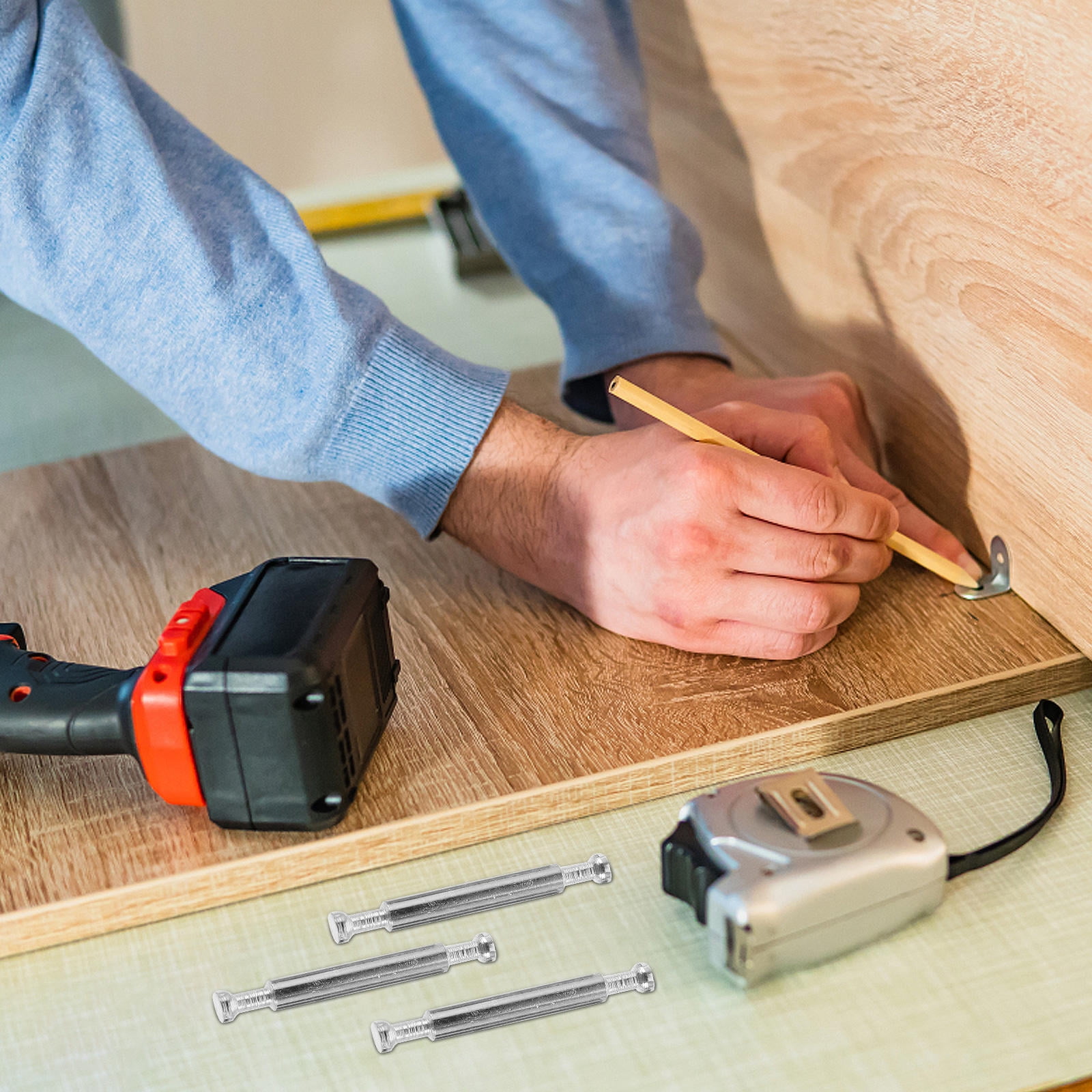 GOOHOCHY 10 Sets Furniture Board Cam Fitting with Dowel Furniture ...