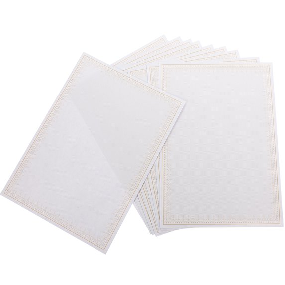 GOOHOCHY 10 Sheets Diploma Certificate Paper Graduation Gold Student ...