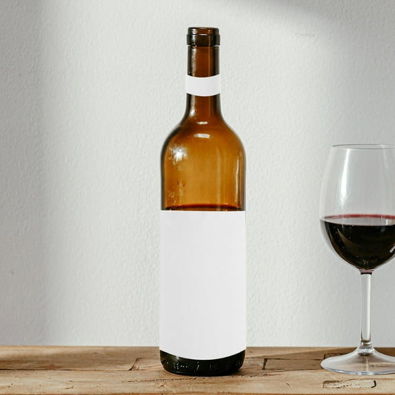 GOOHOCHY 10 Sheets Printable Sticky Blank Wine Bottle Labels Adhesive ...