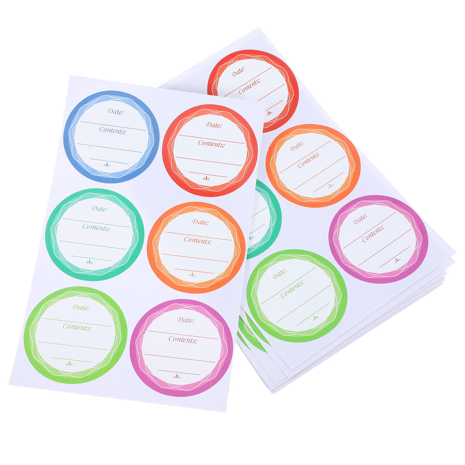 GOOHOCHY 10 Sheets Of Waterproof Bottle Labels Jar Labels Waterproof ...