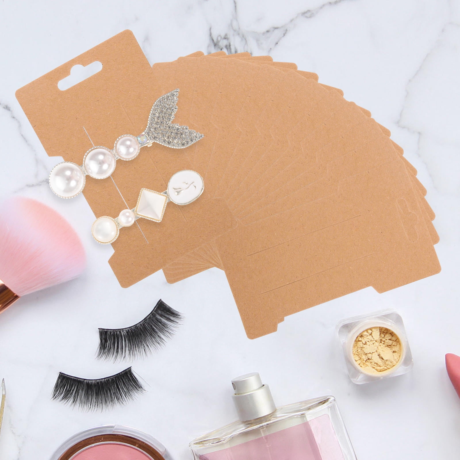 GOOHOCHY 100 Pcs Hairpin Display Card Large Holder Bow Cards for ...