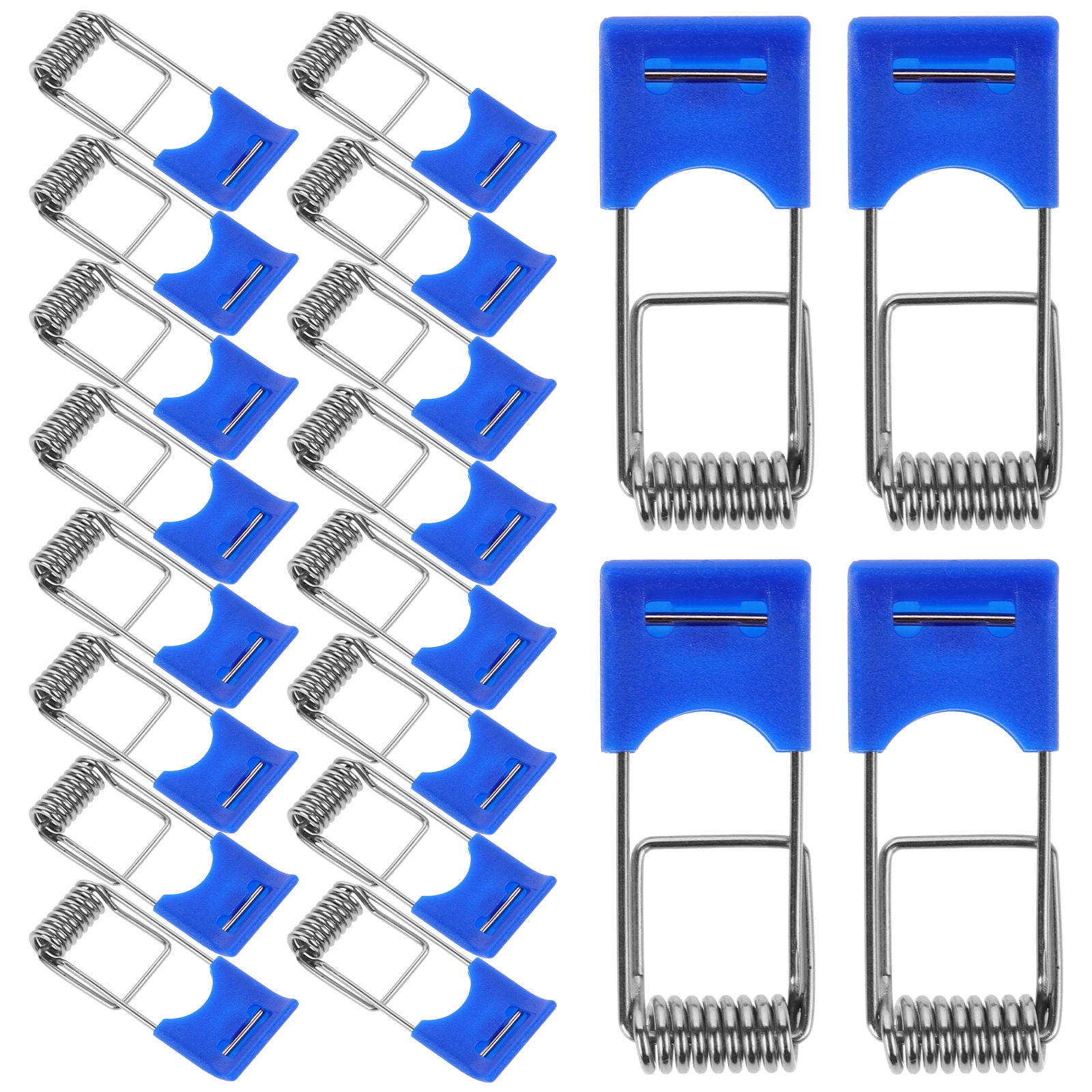 GOOHOCHY 100 Pcs Spring Snap Downlight Clamp Retaining Clips Sky-blue ...