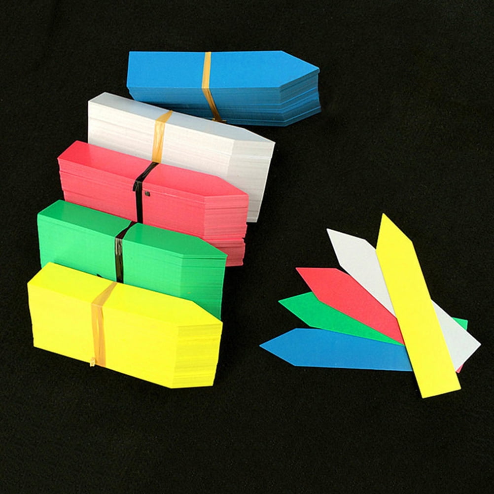 GOOHOCHY 1000PC White Plastic Garden Plant Tags Waterproof Nursery ...