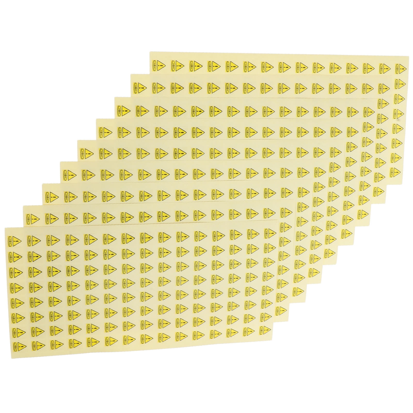 GOOHOCHY 1000pcs Button Alert Stickers Button Battery Danger Labels ...