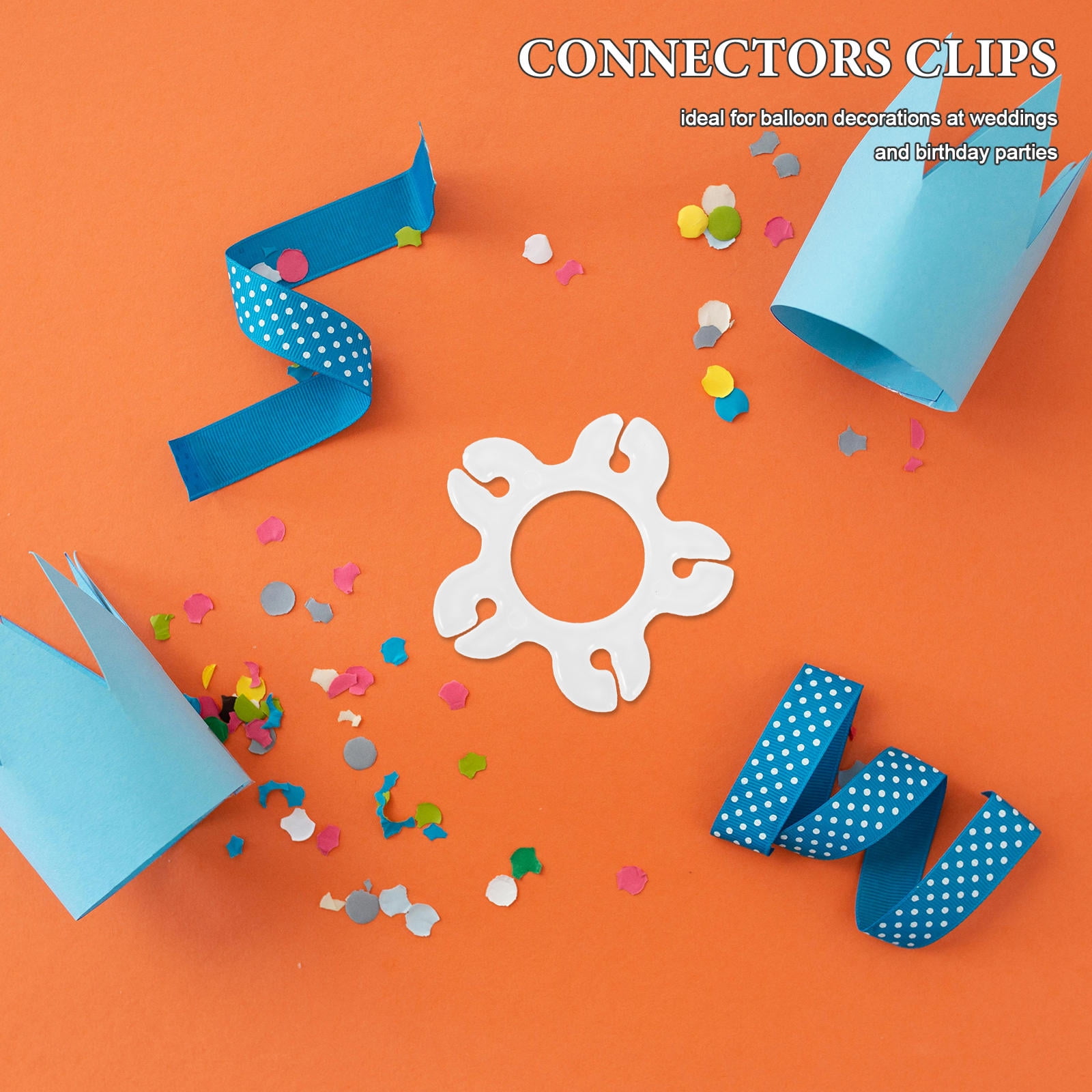 GOOHOCHY 100pcs Balloon Clips Balloon Flower Shape Clips Balloon Arch ...