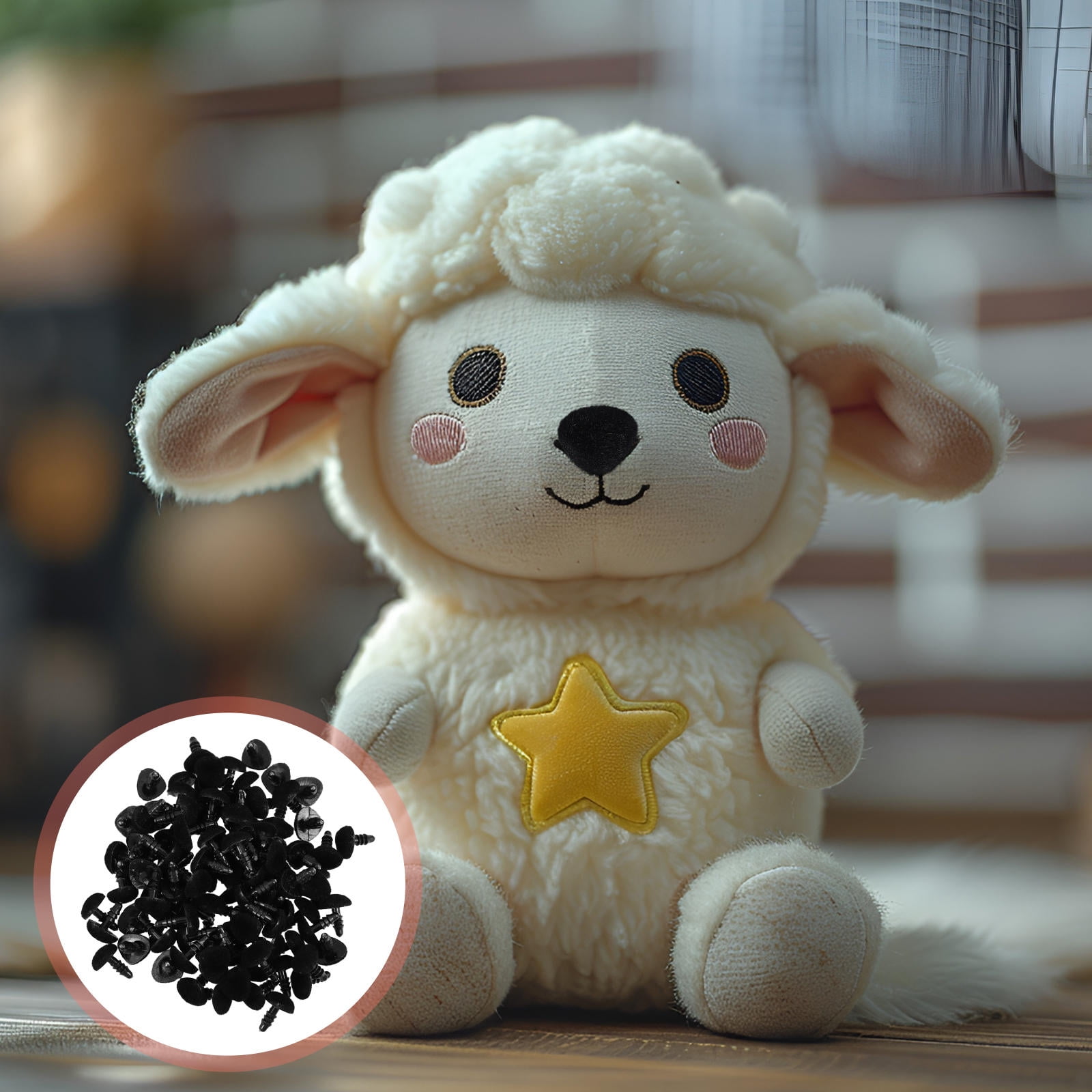 GOOHOCHY 100pcs Compact Stuffed Bear Nose Accessories Animals Toy ...