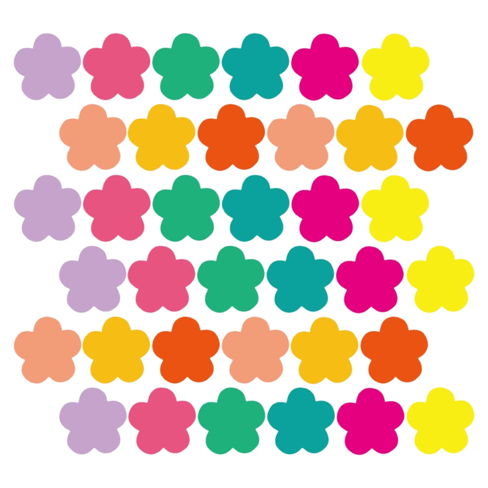 GOOHOCHY 108pcs Flower Shape Paper Cutouts Classroom Bulletin Boards ...