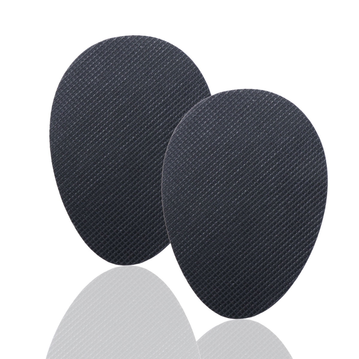 GOOHOCHY 10Pairs Square Rubber Heel Protectors for Feet in Black 3.5x2 ...
