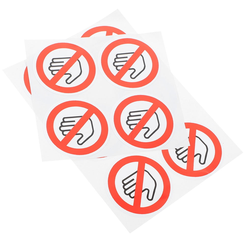 GOOHOCHY 10Pcs Please Do Not Touch Sign Assorted Color Square Self ...