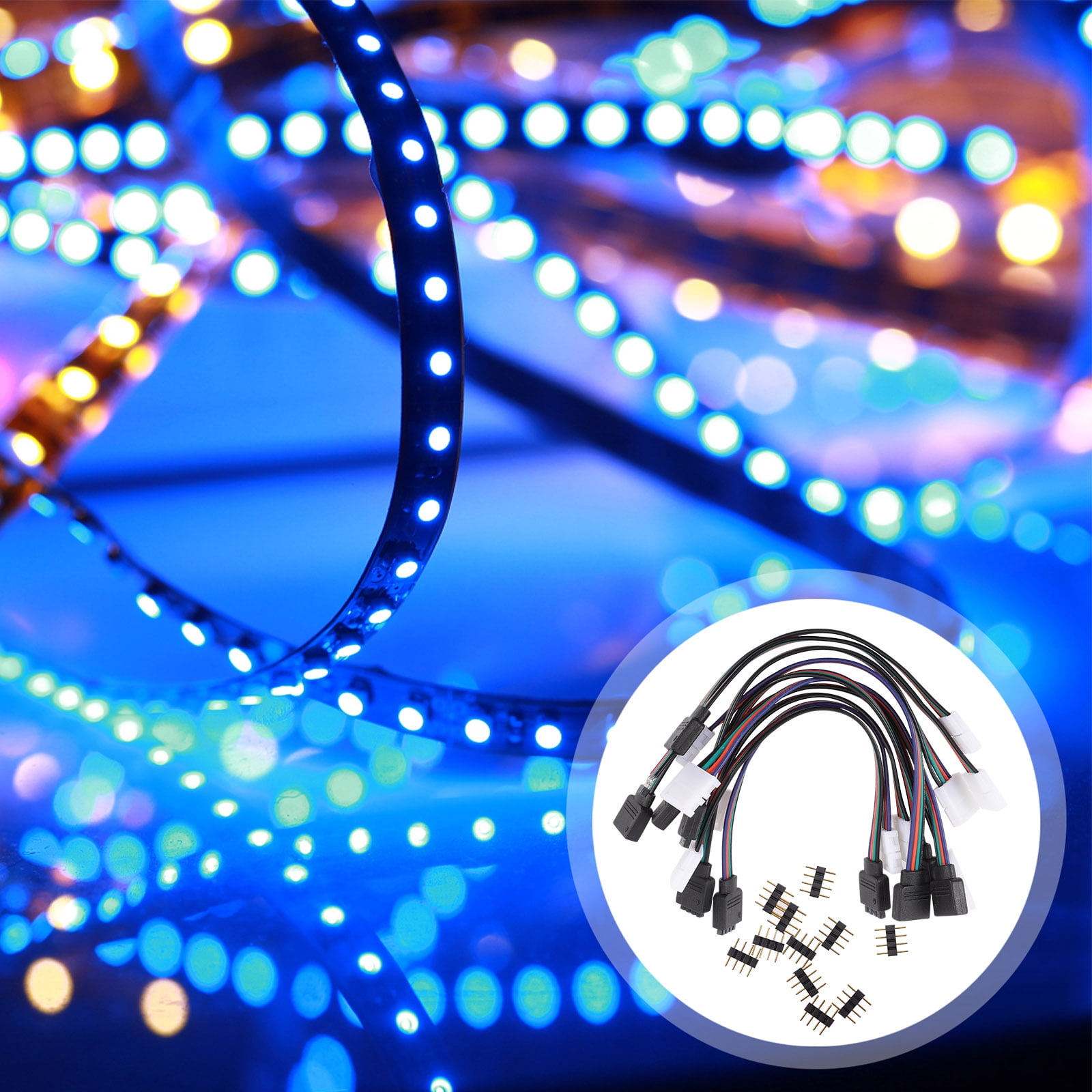 GETAJGHSD Led Lights Connectors Abs 10Pcs 6.9X0.6X0.2In - Walmart.com