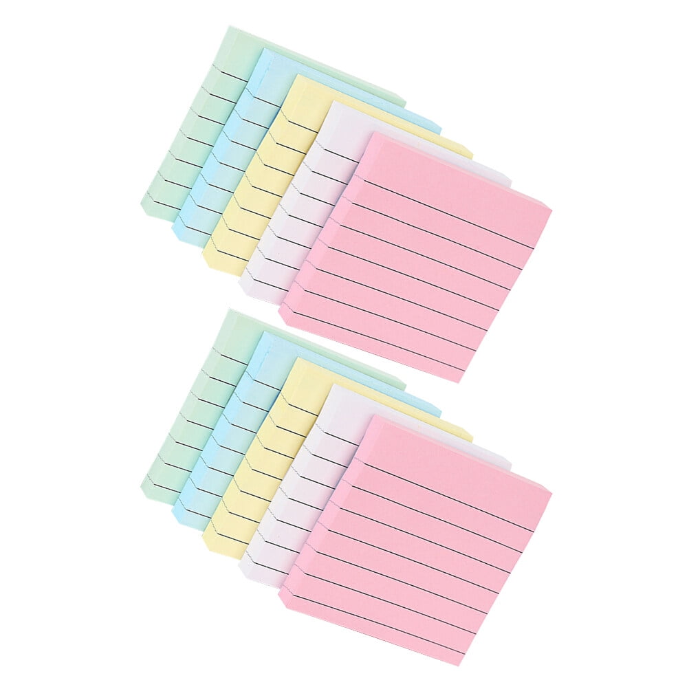 GOOHOCHY 10Pcs Striping Note Pads Memo Stickers Students Memo Notes ...
