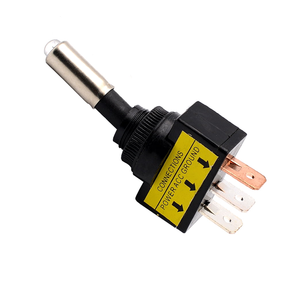 GOOHOCHY 10pcs 12V 20A 3-Pin On / Off LED Toggle Slide for Motorcycle ...