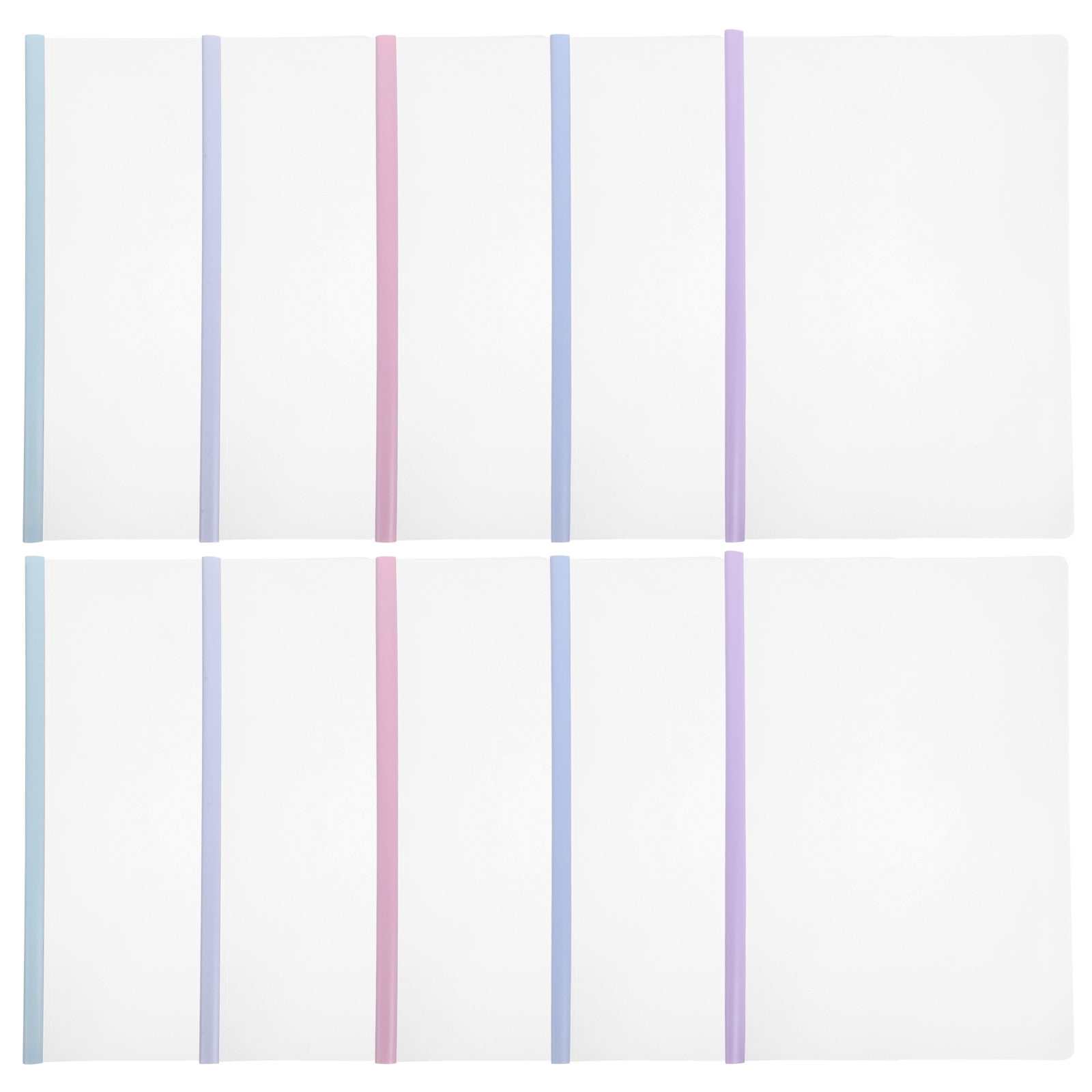GOOHOCHY 10pcs Bookbinding Slide Bar Plastic Binders Slide Grip Binding ...