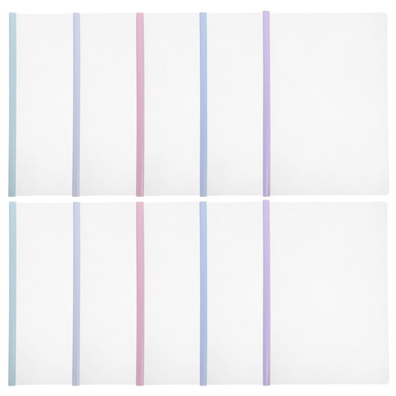 GOOHOCHY 10pcs Bookbinding Slide Bar Plastic Binders Slide Grip Binding ...