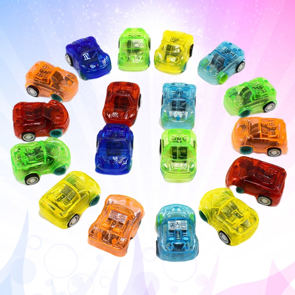 GOOHOCHY 10pcs Cartoon Car Toys Transparent Plastic Inertia Toy Inertia ...