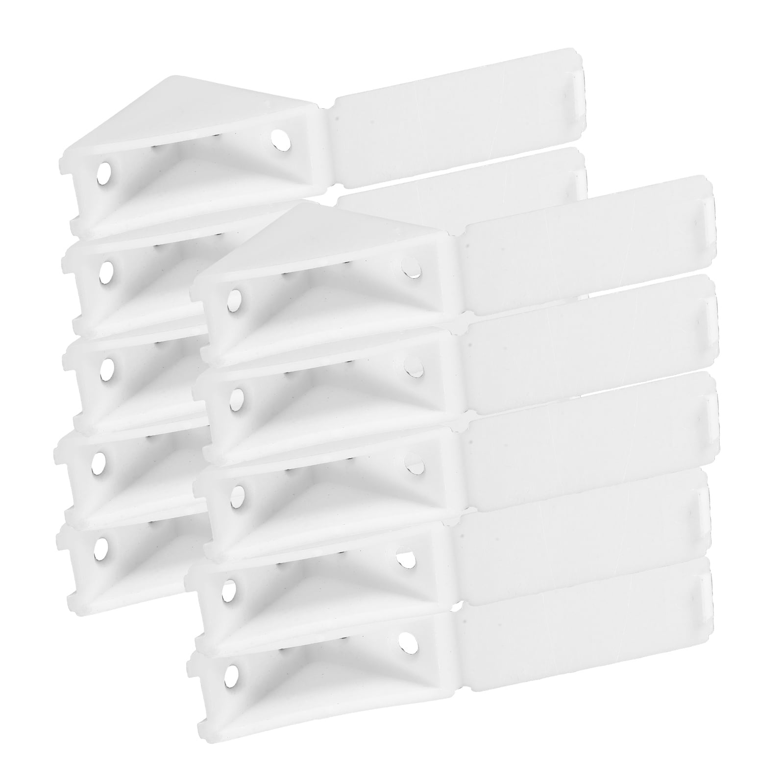 GOOHOCHY 10pcs Corner Brackets Plastic for Furniture Cabinets Universal ...